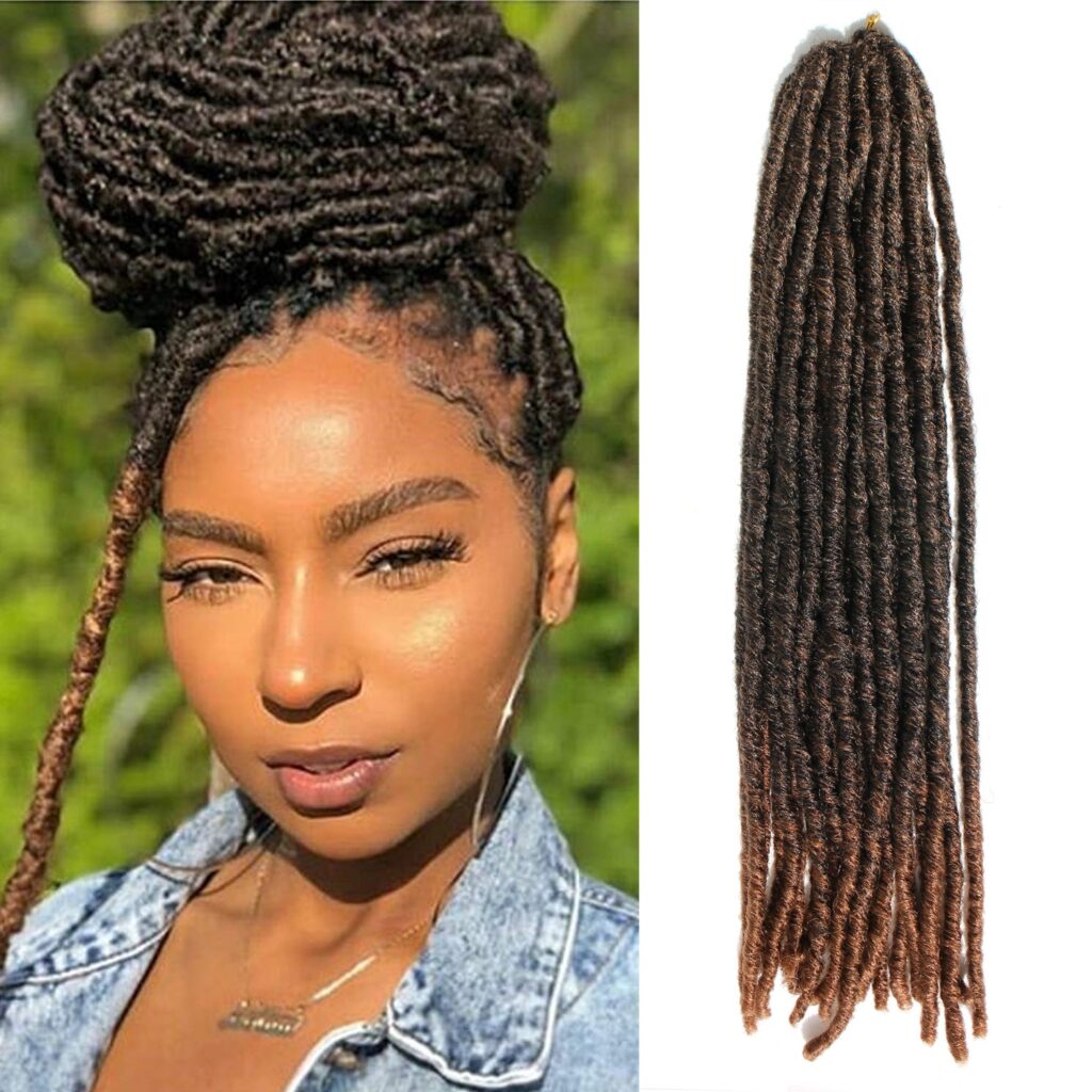 Straight Faux Locs – Natural Synthetic Crochet Hair - Ronbeautyamazement